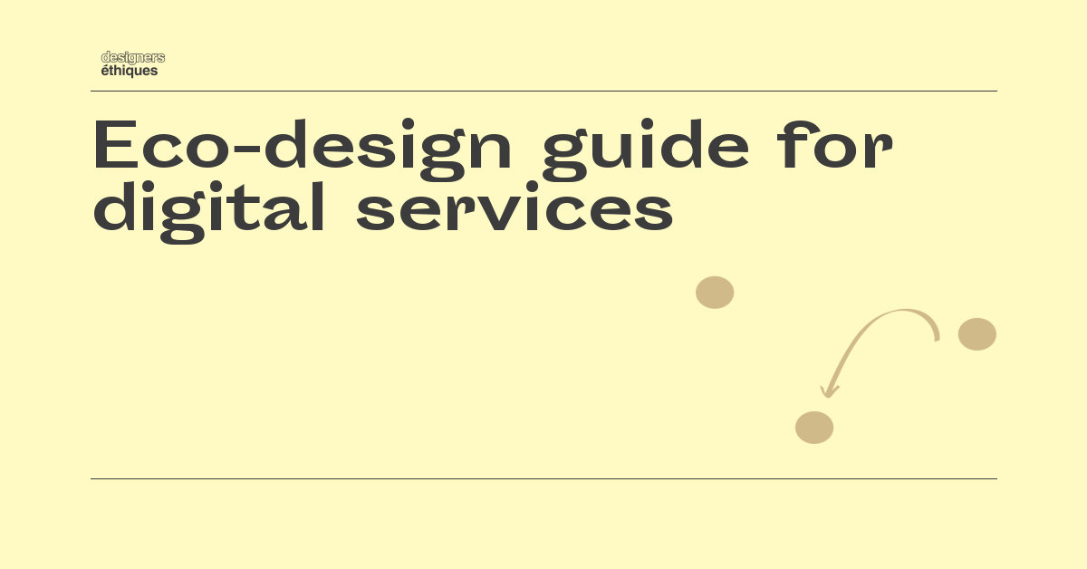 Eco-design guide for digital services / Nos thématiques / Eco-design ...
